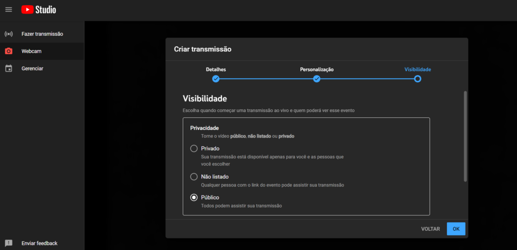 Aprenda como fazer uma live no YouTube passo a passo.